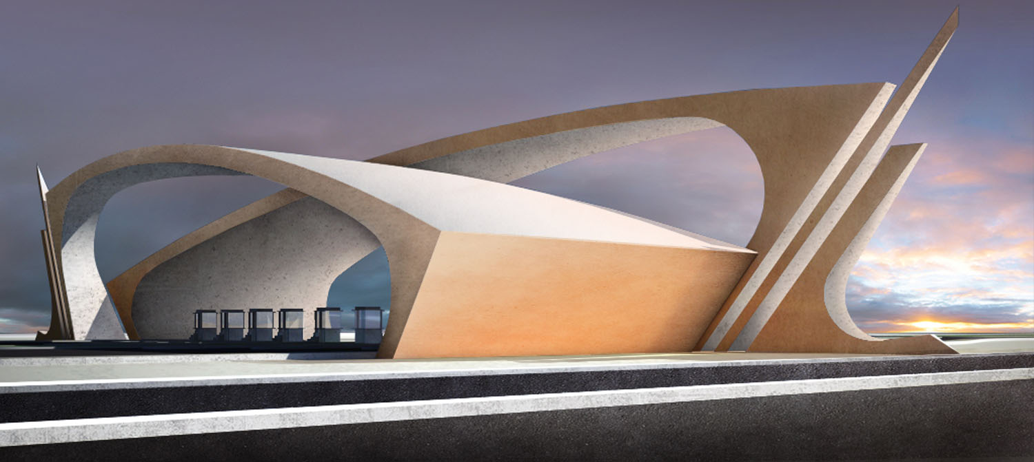 The western entrance of Assaluyeh - Naqshyad Consulting Engineers